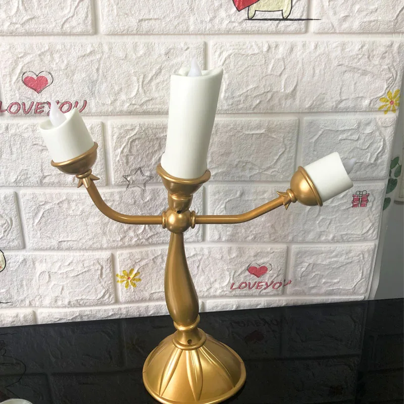 Beauty And The Beast Clock And Candlestick