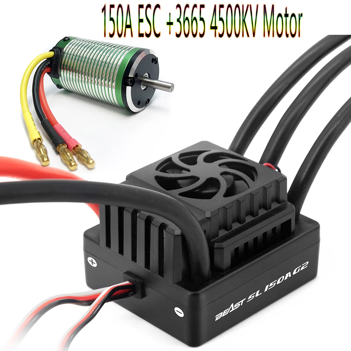 The Combination of ZTW RC Car 150A Brushless ESC And XTEAM Motor 3665 ...