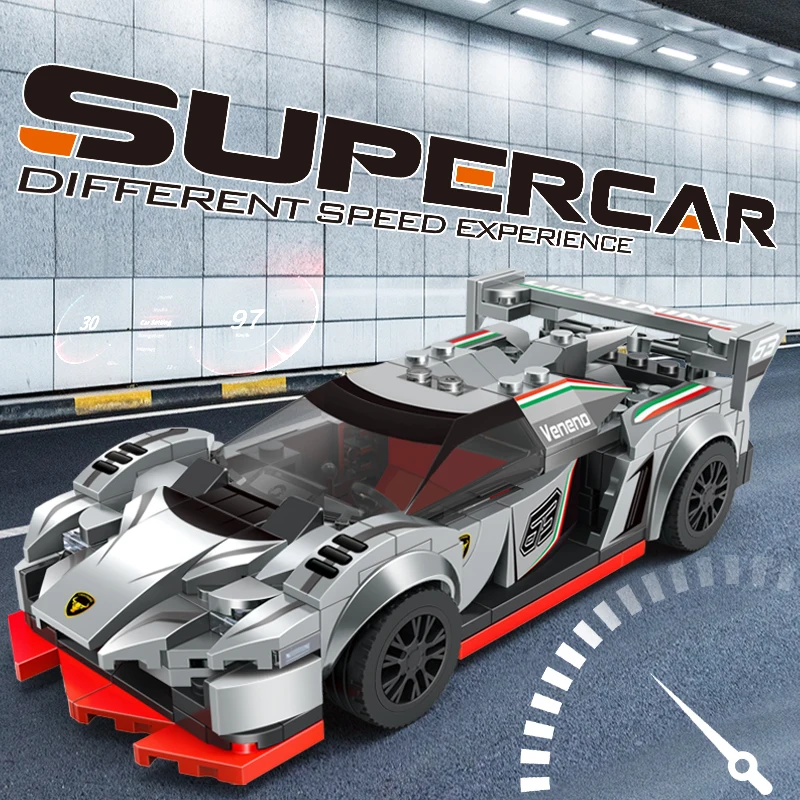 Super-Racing-Sports-Car-Mini-Car-Building-Blocks-Model-McLa-Red-Car ...