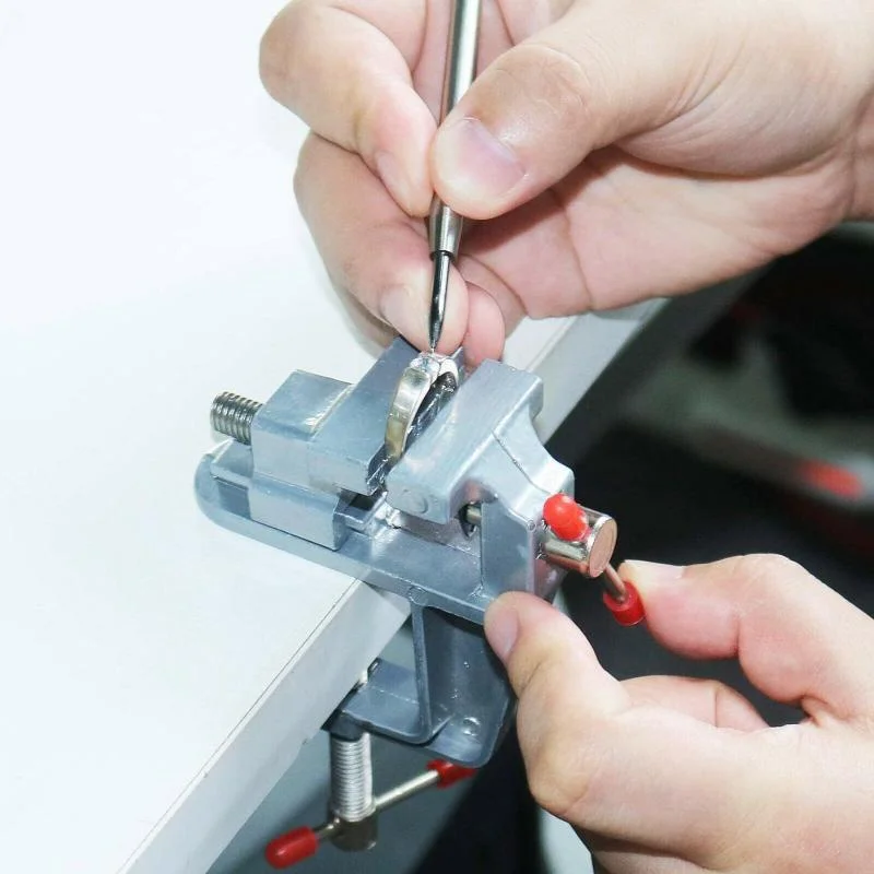 360-Rotary-Mini-Bench-Vise-Clamp-Table-Swivel-Lock-Clamp-DIY-Repair ...