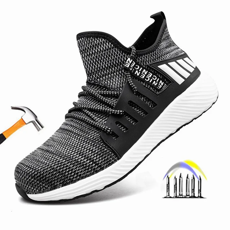 Light-safety-Shoes-breathable-work-shoes-with-steel-toe-men-working ...