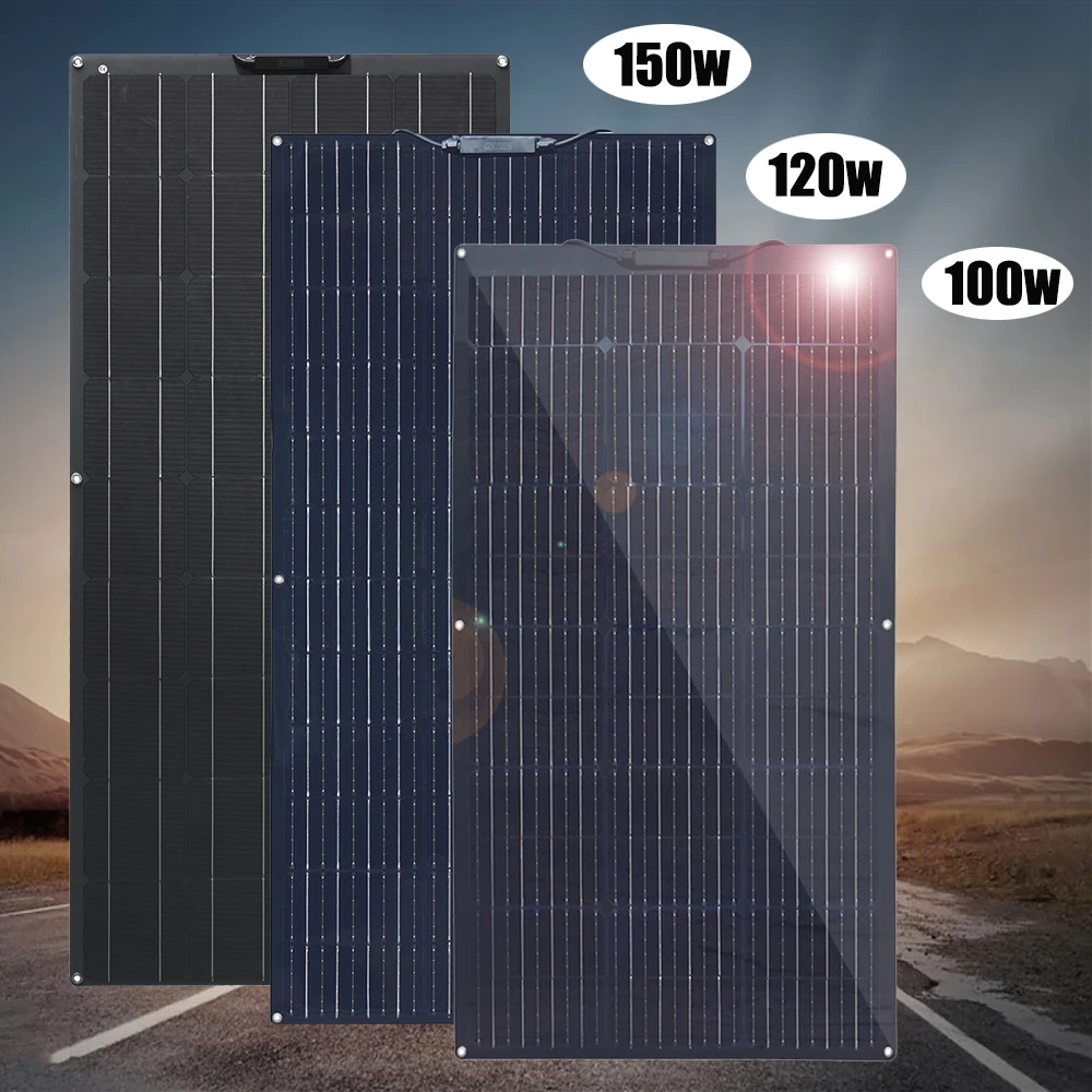 12v solar panels 150w 120w 100w solar system balcony photovoltaic panel ...