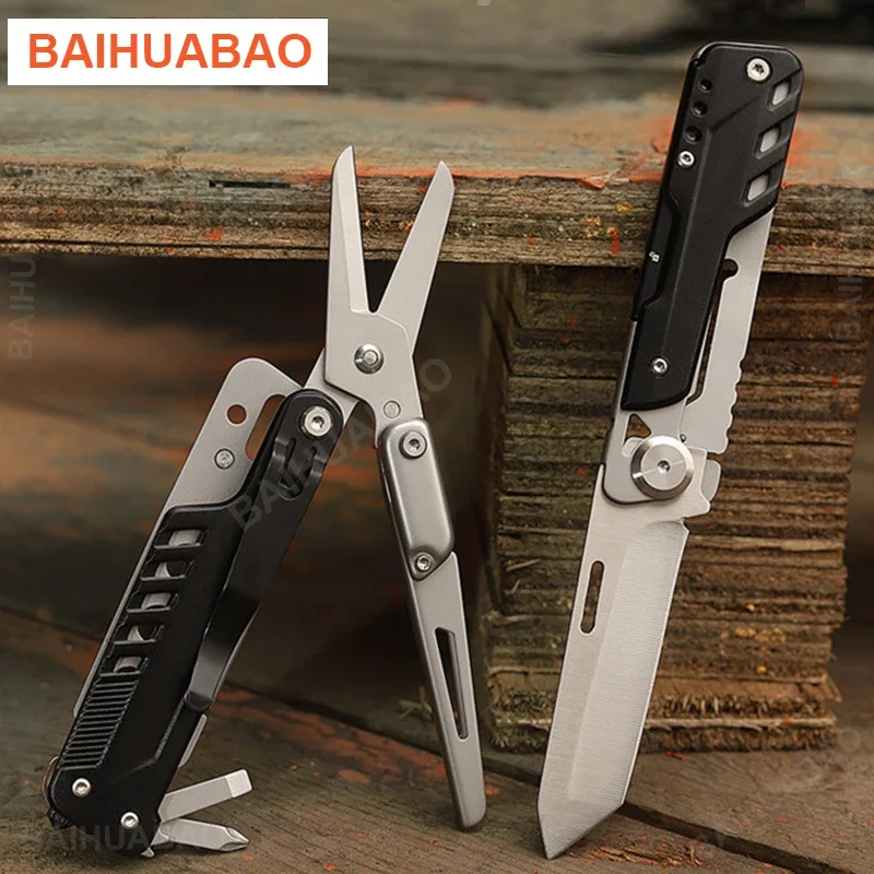 BAIHUABAO-6-In-1-Multitool-Scissors-Detachable-Knife-Folding-Knife ...