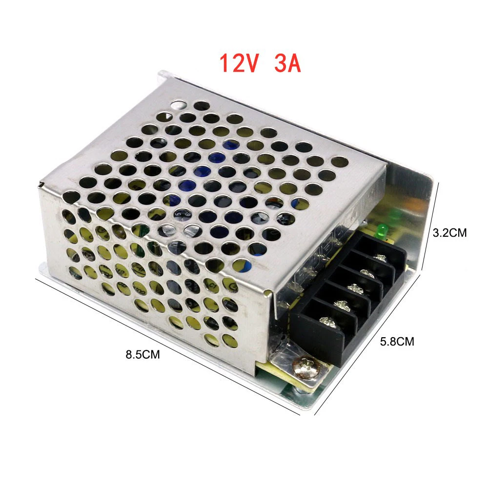 12 V 1A 2A 3A 스위칭 전원 공급 장치 소스 변압기 AC 220V To DC 12 V LED SMPS 전원 공급 장치 ...