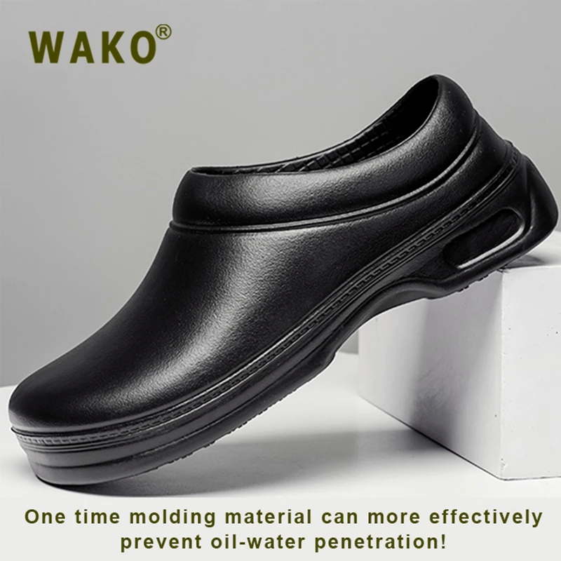 High-Quality-EVA-Men-Chef-Shoes-Non-slip-Waterproof-Oil-proof-Cook-Flat ...