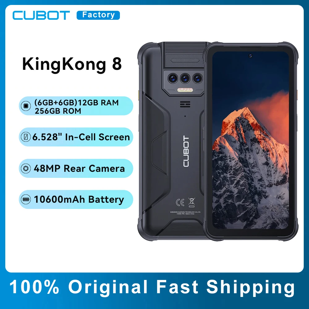 Cubot-KingKong-8-12GB-6GB-6GB-Extended-256GB-6-528-Screen-Dual-LED ...