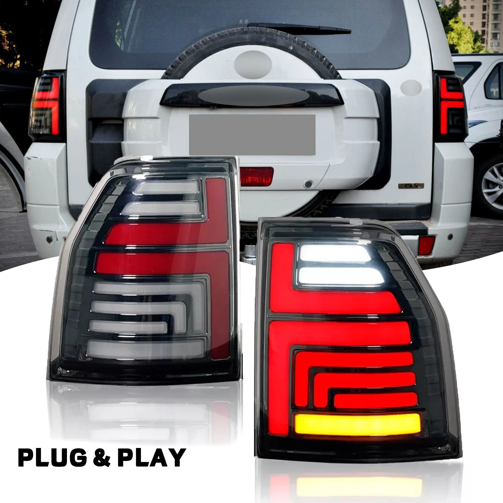 Car-LED-Rear-Taillights-for-Mitsubishi-Pajero-V93-V97-2006-2020 ...