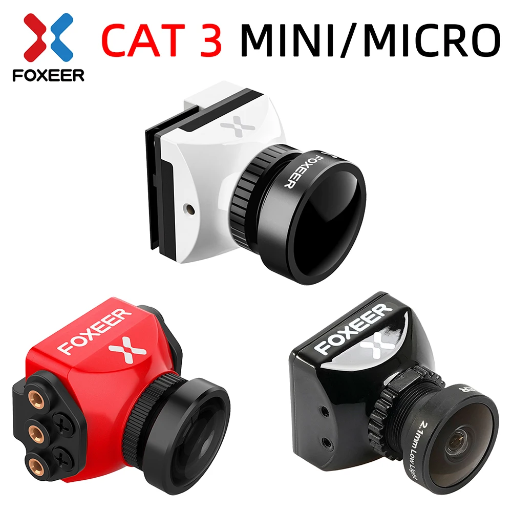 Foxeer-Cat-3-Micro-Mini-FPV-Camera-Low-Latency-Low-Noise-1200TVL-0 ...