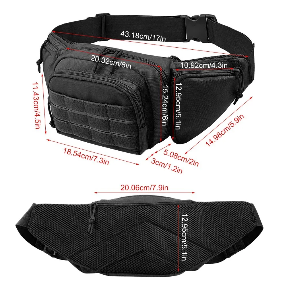 Ccw Waist Pack Tactical Fanny Pack With Gun Holste - Adjustable ...