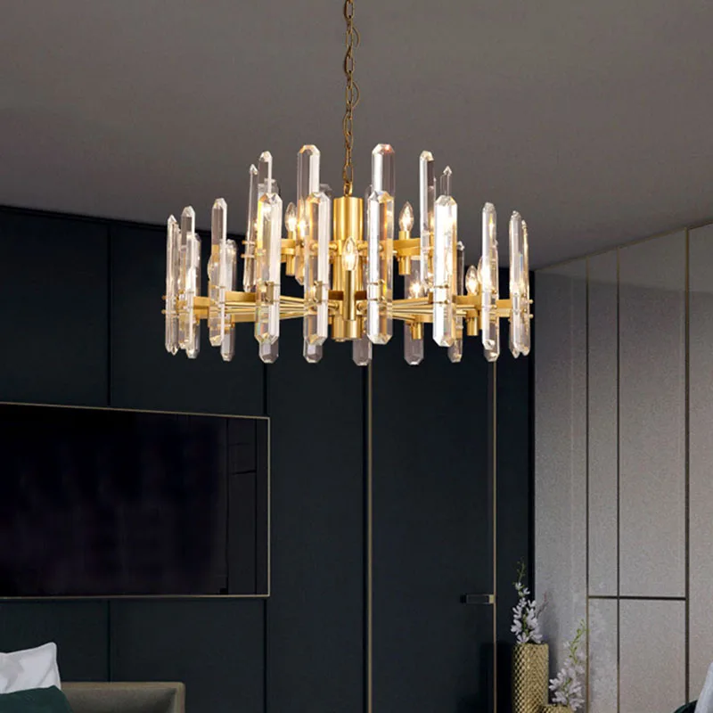Luxury-Crystal-Chandelier-Living-Room-Post-Modern-Copper-Hanging-Lamps ...