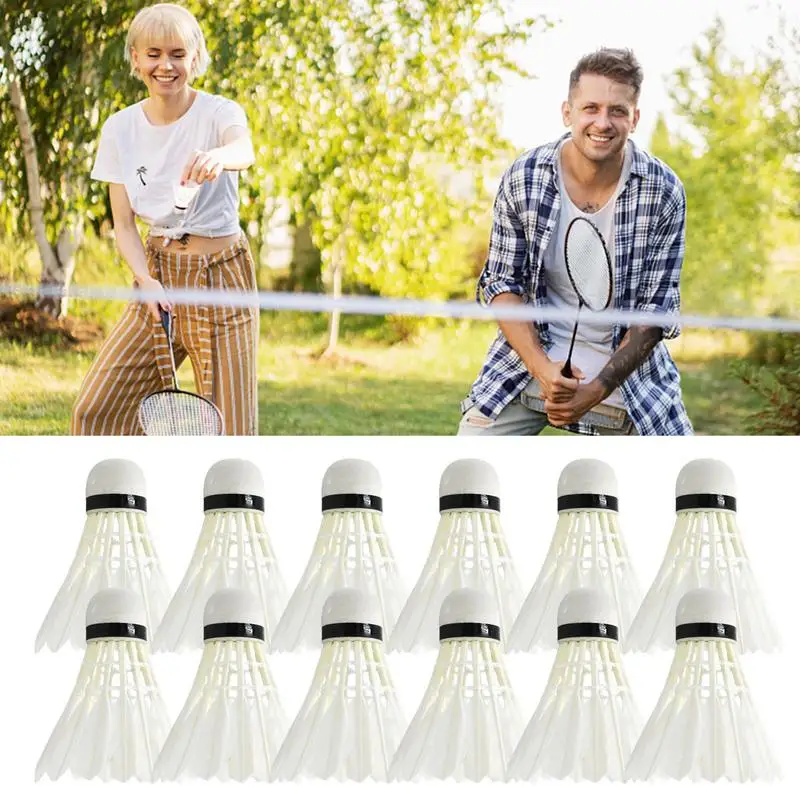 Badminton-Shuttlecock-Feather-Balls-Trainer-Flying-Stability-Durable ...