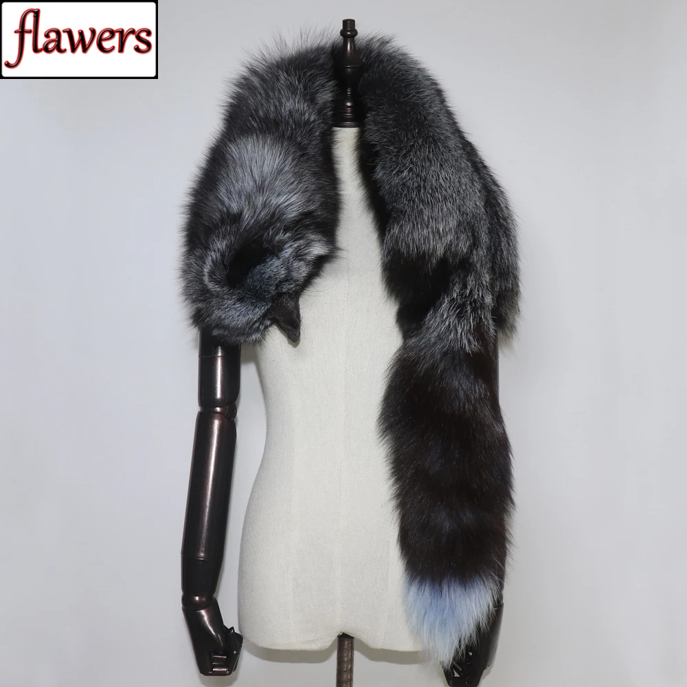 2025 New Party Luxury Brand Women Real Winter Fox Fur Scarves Natural ...