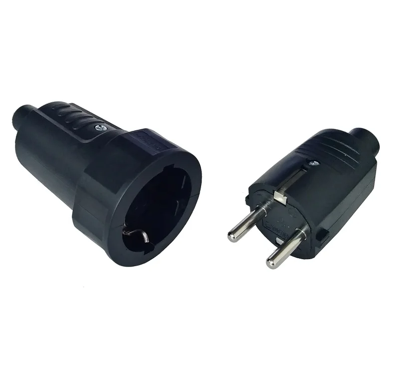 Euro German standard Extension Cord Connection Plug Male Female Butt EU ...