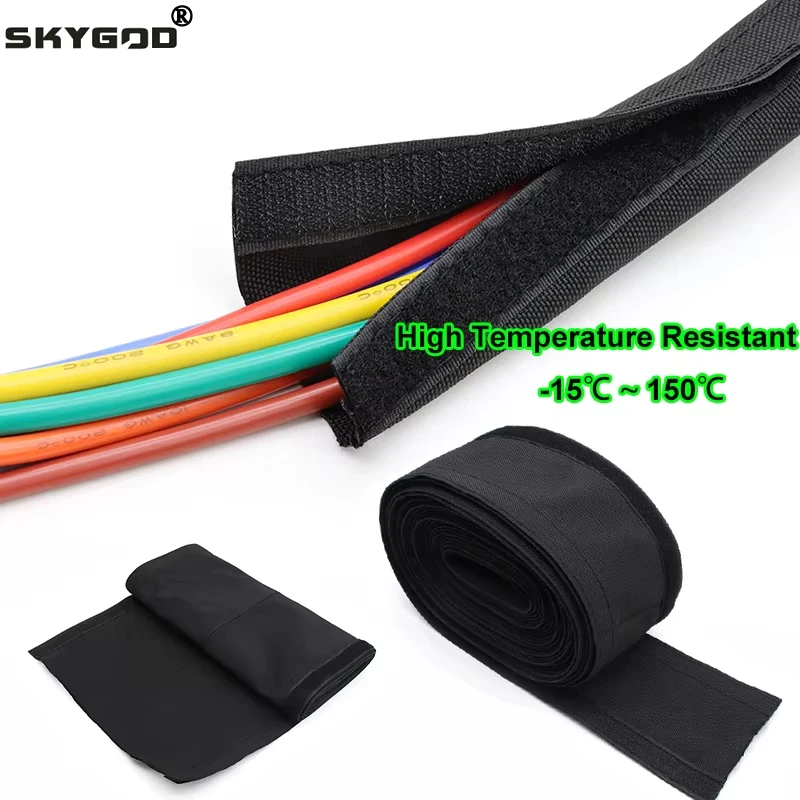 1~10m PET Braided Cable Wrap Sheath High Temperature Self Adhesive 16mm ...