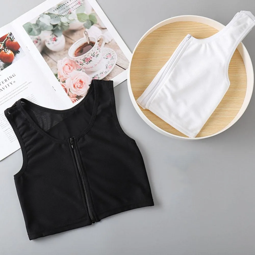 Sujetador-con-cors-y-cremallera-para-mujer-camiseta-sin-mangas ...