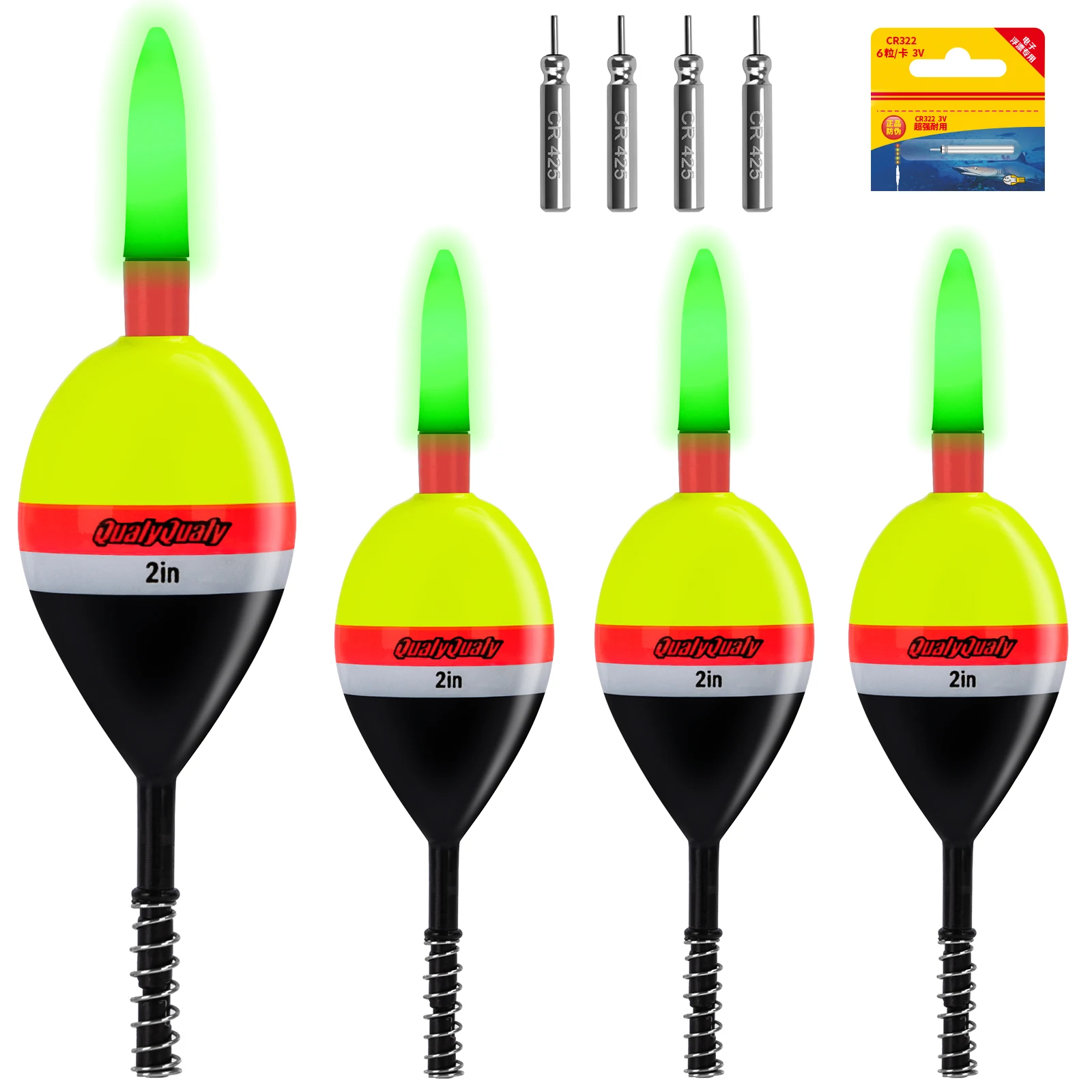 QualyQualy-4pcs-Night-Fishing-Floats-Gravity-Sensor-LED-Bobbers ...