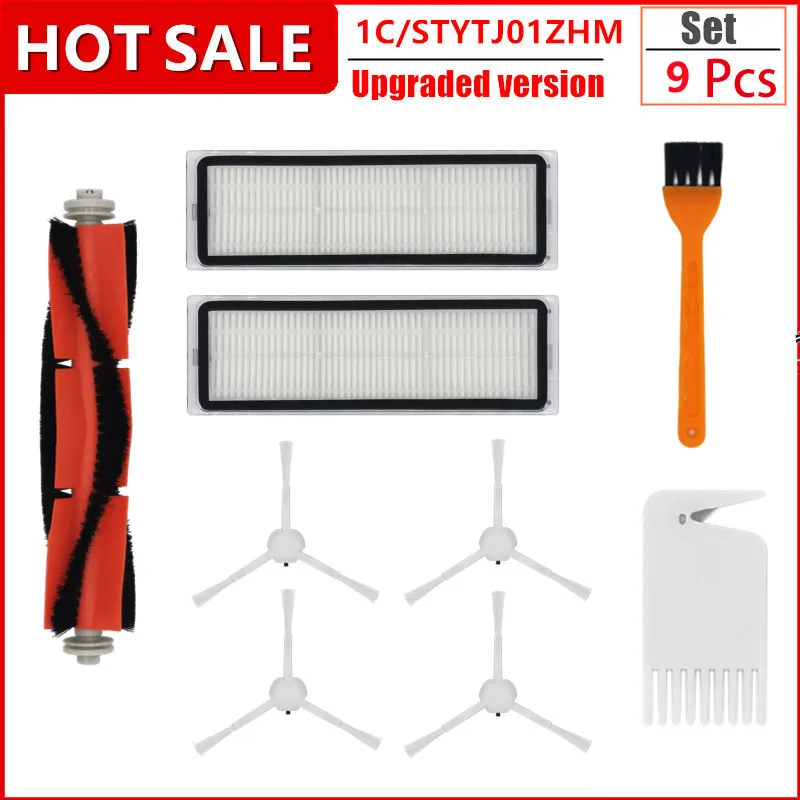 Hepa Filter Main Side Brush Mop Cloth For Xiaomi Mijia 1c Stytj01zhm
