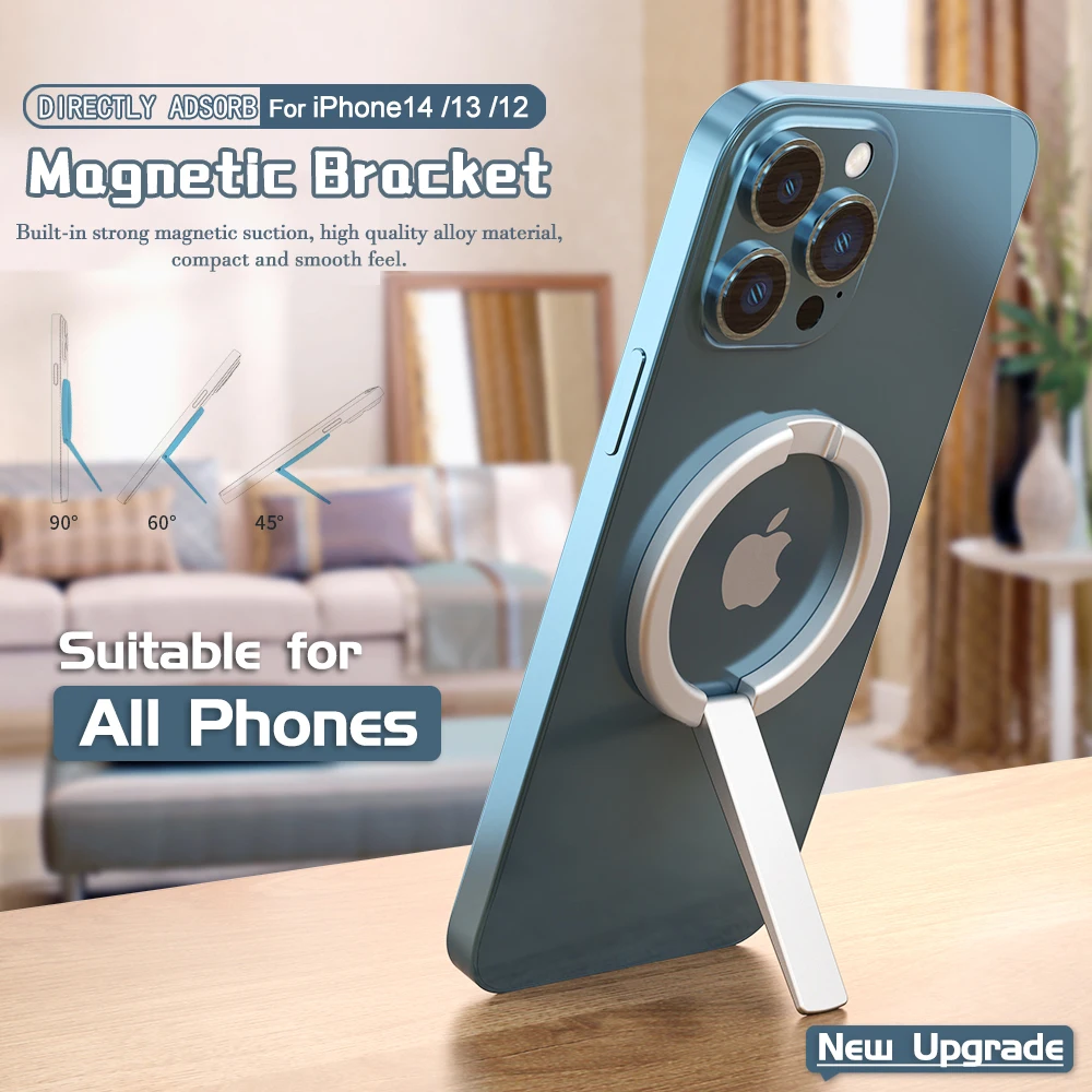 2023-New-Magsafe-Magnetic-Stand-Mini-Alloy-Portable-Foldable-Desktop ...