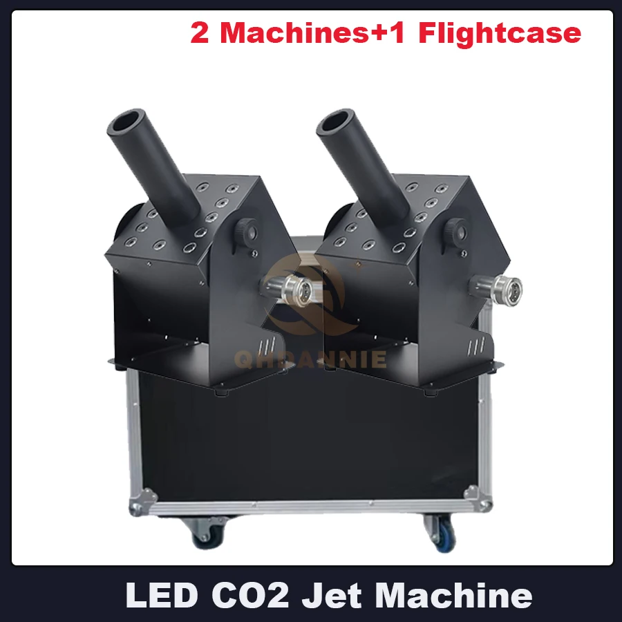 LED CO2 Jet Fog Machine Stage Special Effects With Flightcase For Party Event Club DMX LED DJ ...
