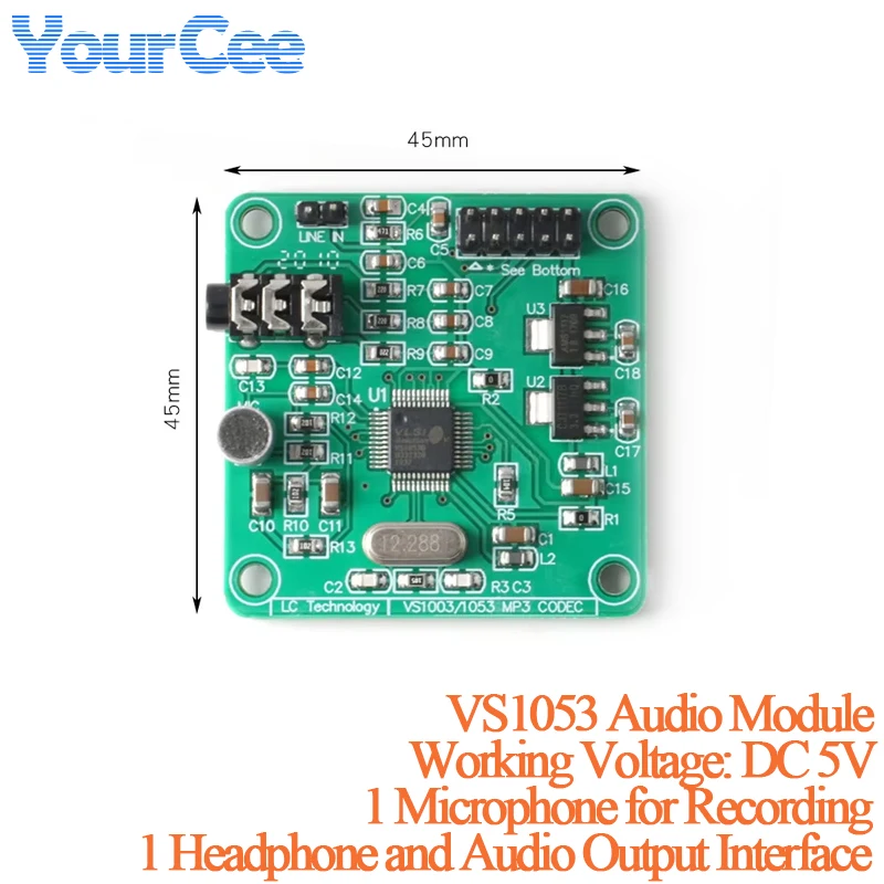VS1053-Audio-MP3-Player-Module-Development-Board-Recording-SPI-OGG ...
