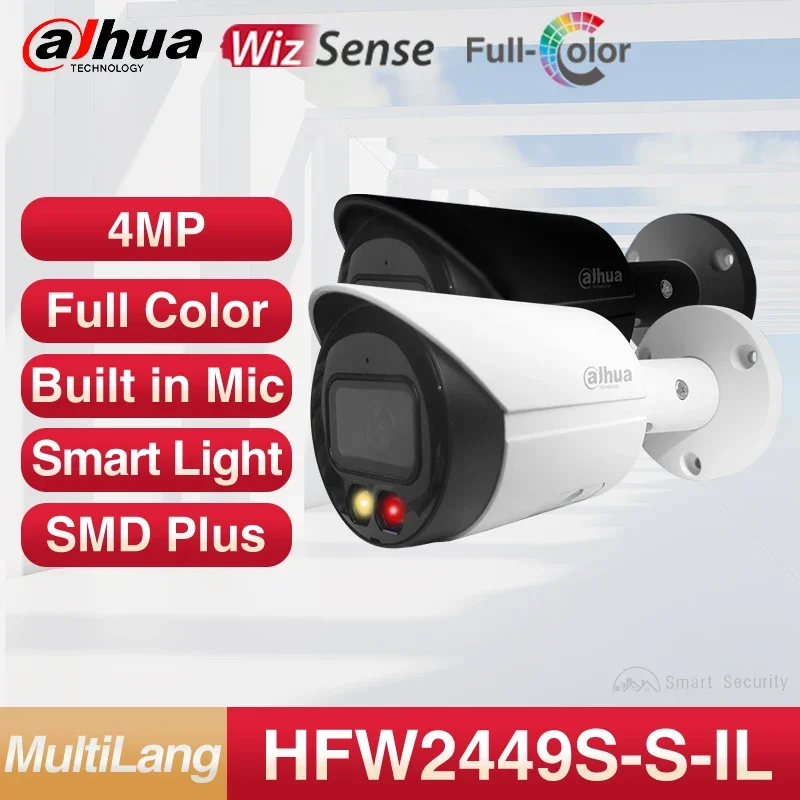 Dahua 4MP 4K Wizsense Smart Dual Light IP Camera Mini Bullet CCTV ...