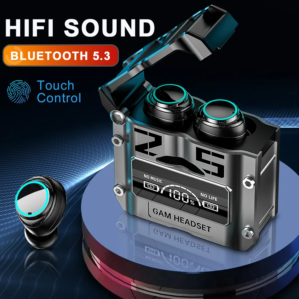 M25 TWS Wireless Bluetooth 5.3 Headset HiFi Stereo Earbuds Noise ...