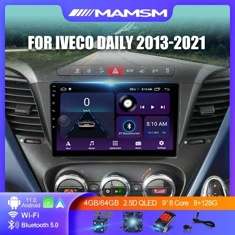 Android-12-CarPlay-Auto-2Din-WIFI-4G-Car-Radio-Multimedia-Video-Player ...