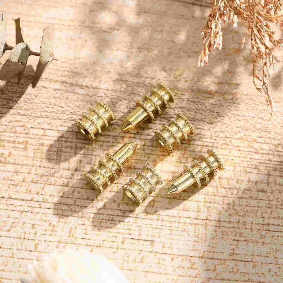 Golden Finish Dowel Pins 20Pcs Copper Sleeve Positioning Pins Table ...