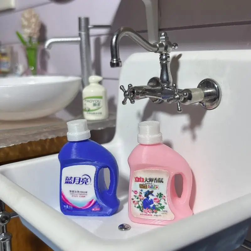 1 Piece Dollhouse Mini Laundry Detergent Model Supermarket Miniature ...