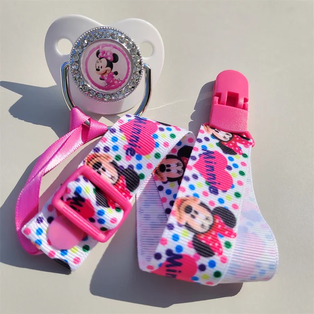 2023 Disney Minnie Mouse Shiny Baby Silicone Pacifier Weaning ...