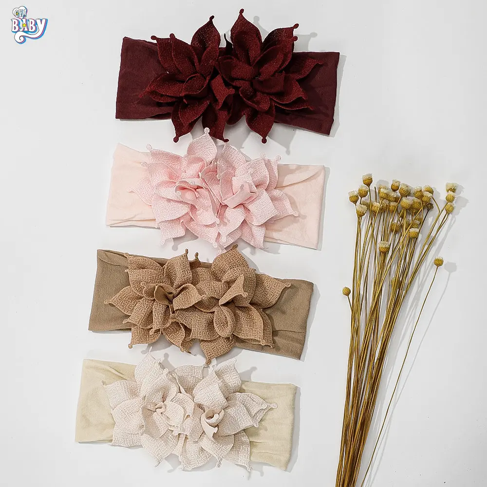 Newborn-Baby-Girl-Headbands-Baby-Elastic-Hair-Band-Head-Flower-Toddler ...