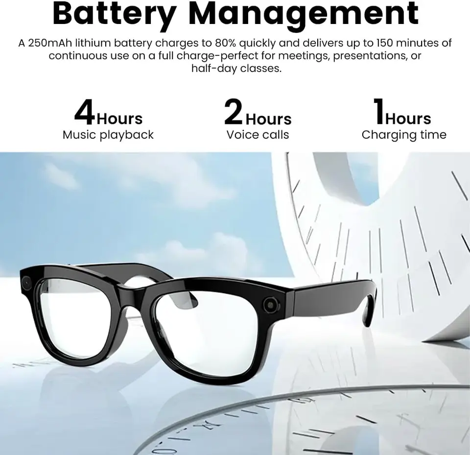 Video Recording Glasses Ai Smart Glasses With Camera,Ai Glasses With ...