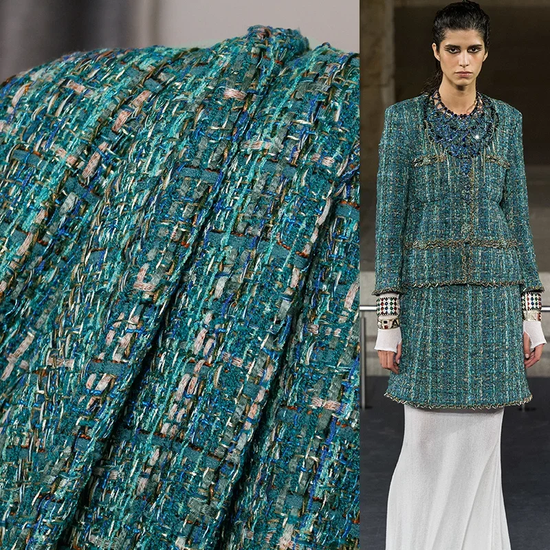 Redraspberry-France-Dark-Green-Tweed-Fabrics-Autumn-Jacket-Dress-Suits ...