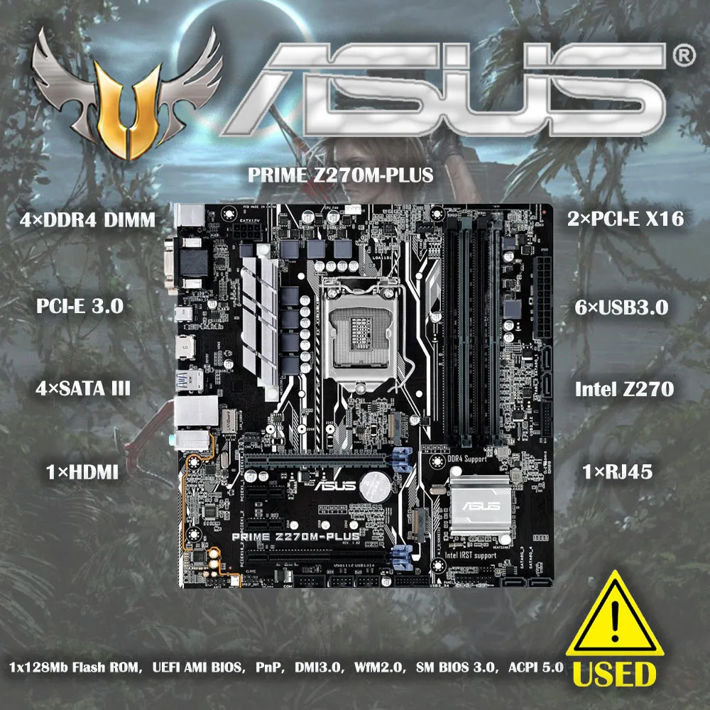 ASUS-PRIME-Z270M-PLUS-Motherboard-1151-Motherboard-DDR4-Support-Core-i7 ...