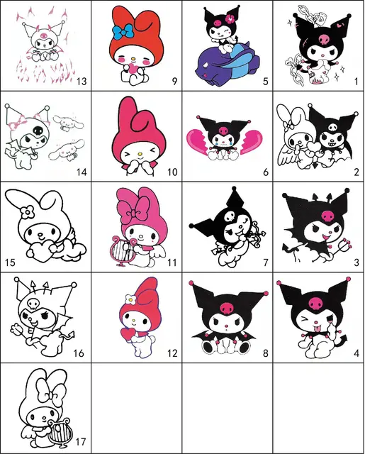 Hello Kitty My Melody Kuromi Coloring Pages Sanrio 50 Off