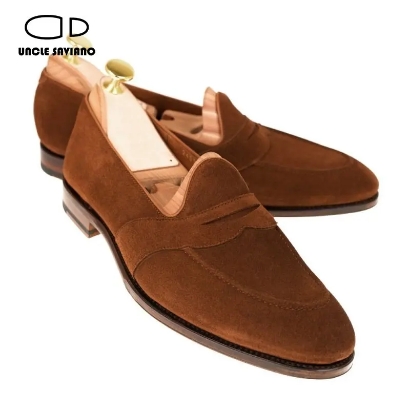 Uncle-Saviano-Loafers-Men-Shoes-Fashion-Daily-Office-Suede-Leather-Man ...