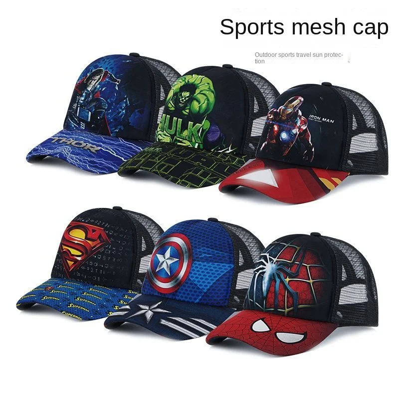 Marvel-Avengers-Hat-Outdoor-Sports-Baseball-Cap-Spider-Man-Iron-Man ...