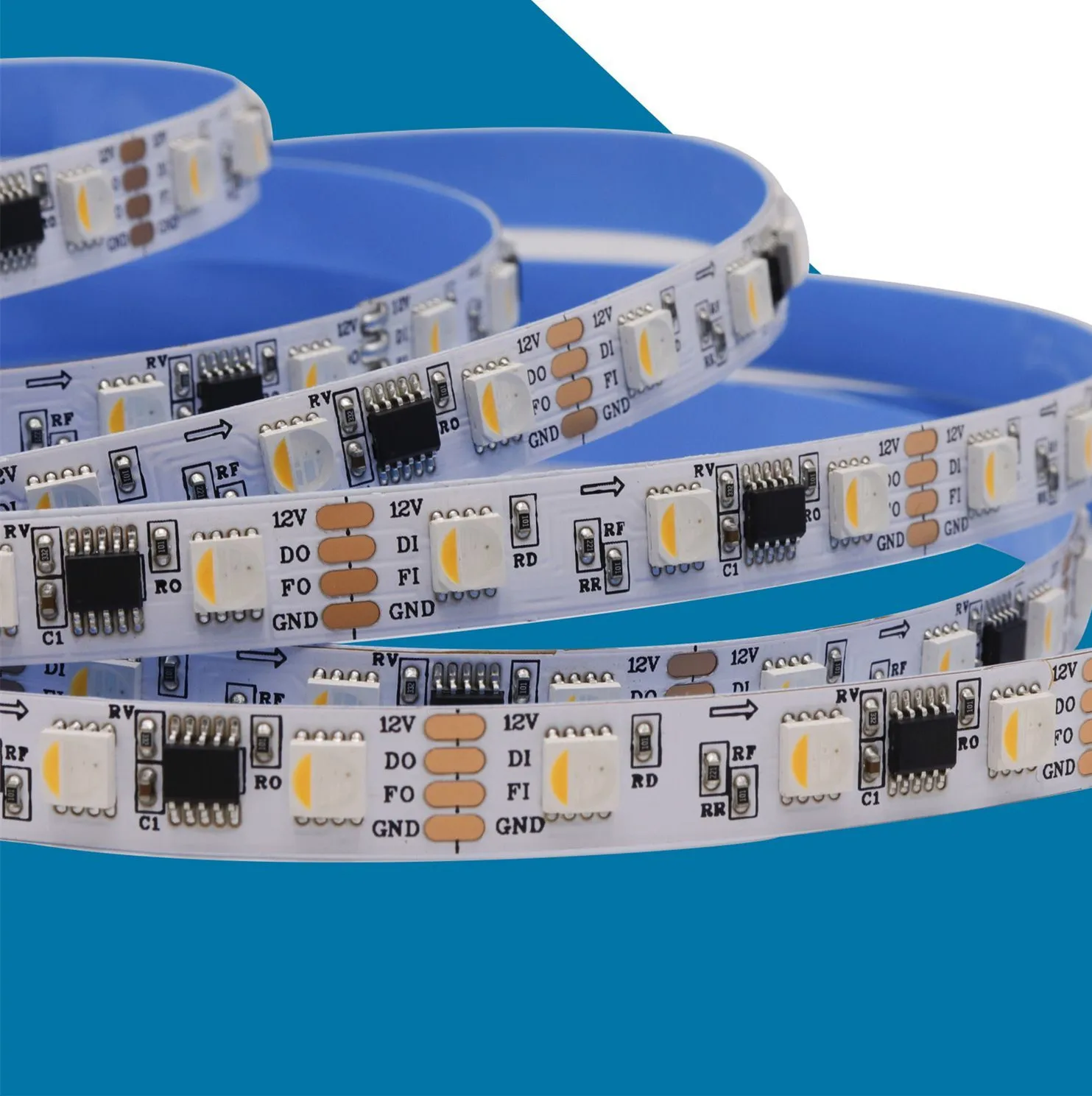 5m-DC12V-LED-RGBW-FW1834-digital-SPI-strip-60leds-m-20pixels-m-WHITE ...