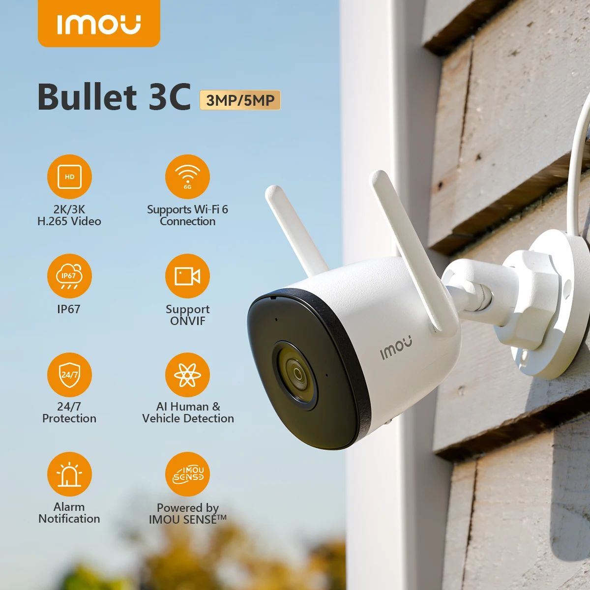 IMOU-Bullet-3C-3MP5MP-Wifi-IP-Camera-Automatic-Tracking-Weatherproof-AI ...