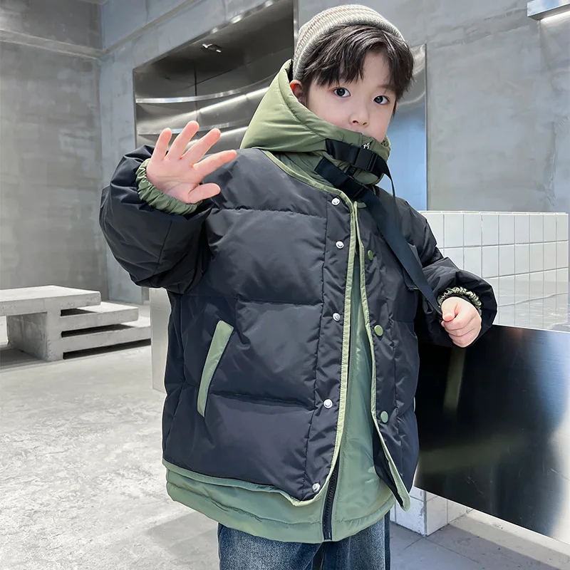 Winter-Warm-Boys-Contrast-Patchwork-Cotton-Lined-Hooded-Zip-Jackets ...
