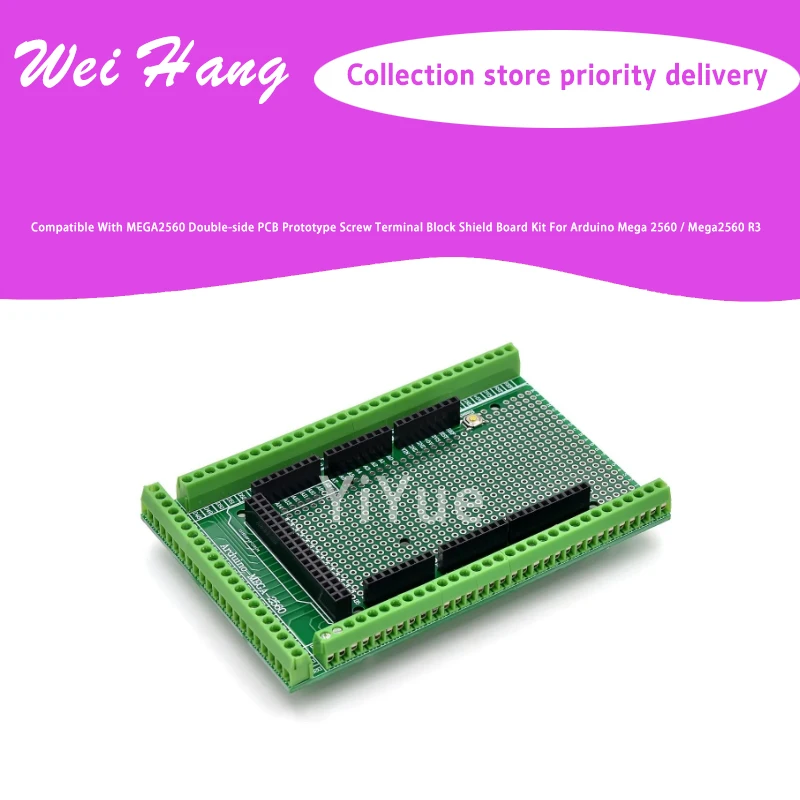 Compatible-With-MEGA2560-Double-side-PCB-Prototype-Screw-Terminal-Block ...
