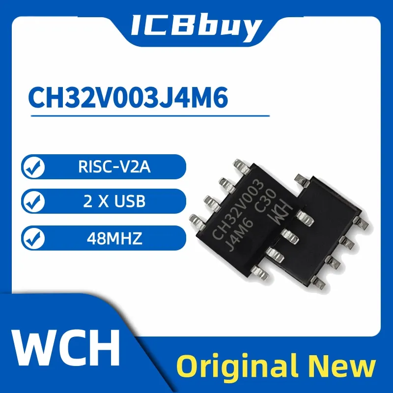 CH32V003J4M6-Industrial-grade-MCU-RISC-V2A-Single-wire-Serial-Debug ...