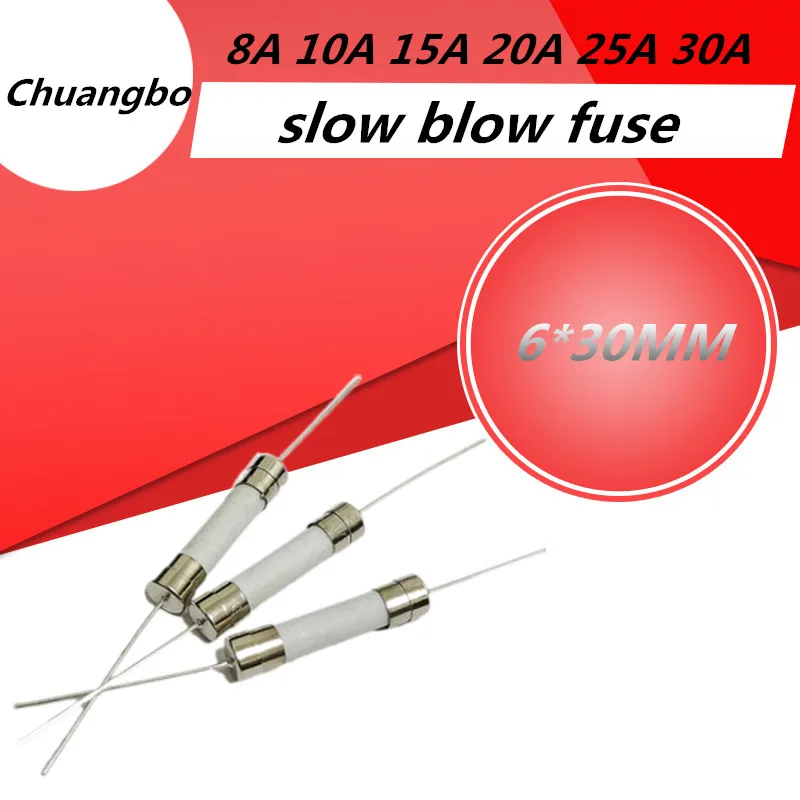 10PCS-6-30mm-Ceramic-Fuse-Fast-Slow-Blow-Tube-Fuse-With-a-Pin-6x30mm ...