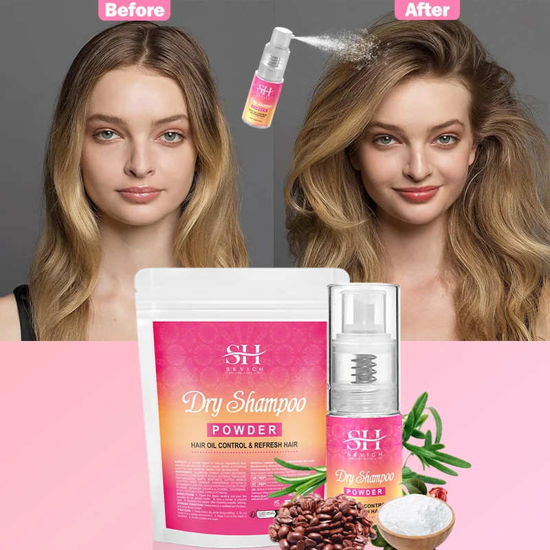 Fluffy Dry Hair Shampoo Instant Oil Control Increase Hair Volume Dry ...