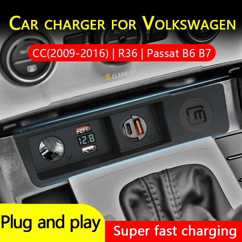 LOYEUANR-Car-Charger-for-Volkswagen-Passat-B6-B7-CC-R36-Cigarette ...