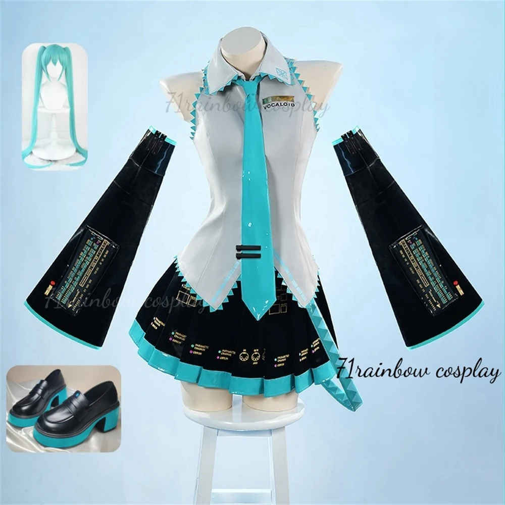 Mikku Cosplay Anime VOCALOID Mikuku JK Formula Uniforms Dress Cosplay ...