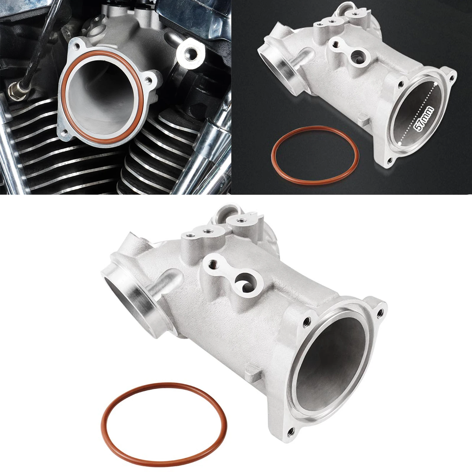Intake-Manifold-57mm-Air-Intake-For-Harley-Softail-Fat-Boy-FLFBS-114 ...