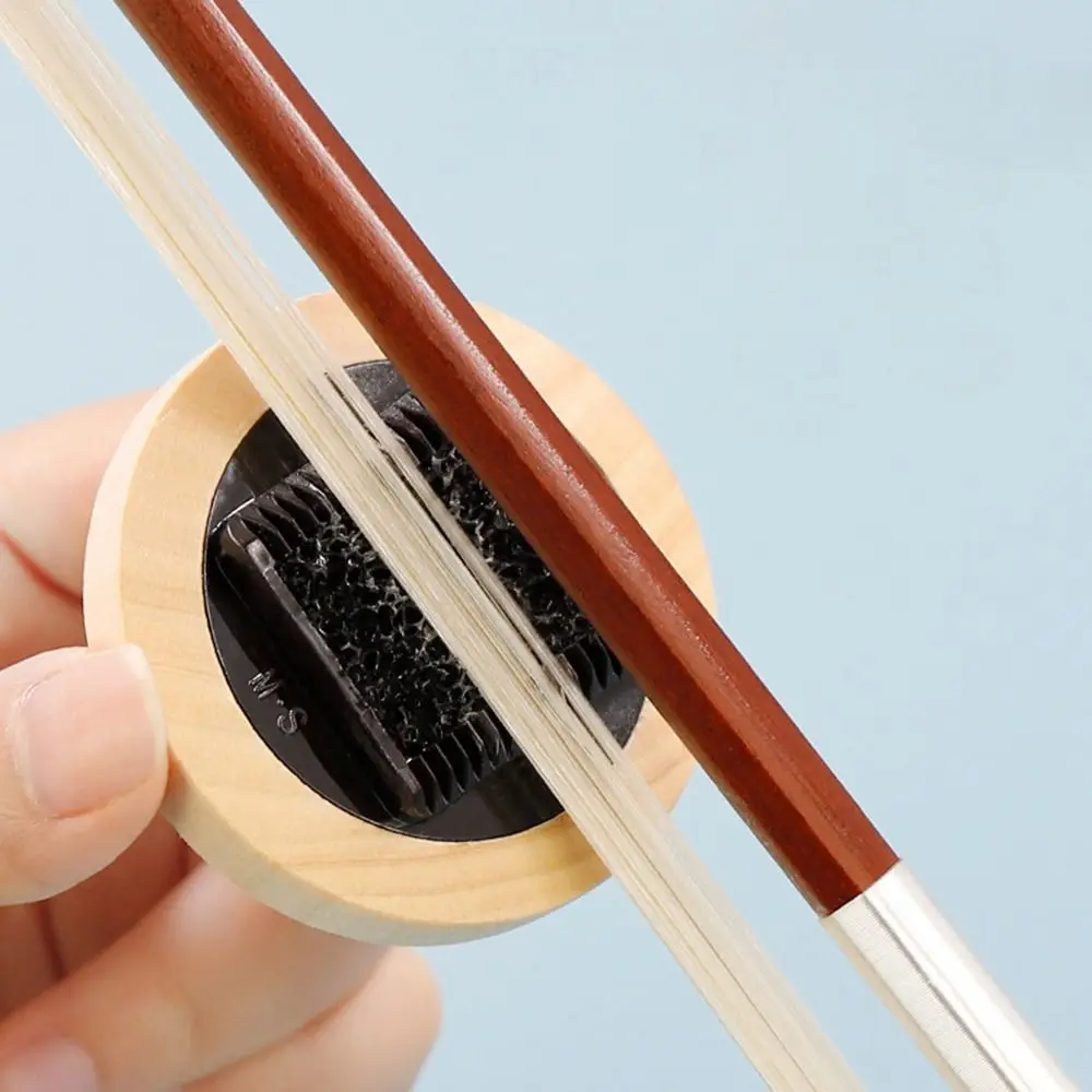 Cleaning-Tool-Black-Violin-Bow-Hair-Brush-Wood-Round-Violin-Bow-Tail ...