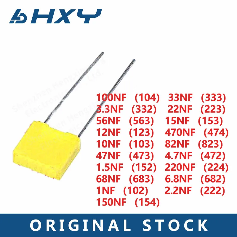 20PCS-100V-1nF-470nF-100nf-220nf-10nf-47nf-22nf-1nf-0-47uf-0-1uf ...