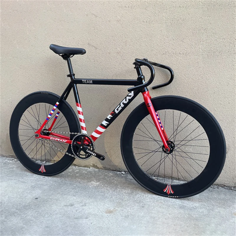 GRAY-TEAM-Fixed-Gear-Bike-700C-Wheels-Aluminum-Alloy-Frame-Fixie-Single ...